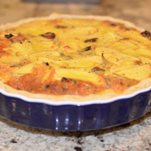 Bacon Apple Cheddar Quiche | Tine + Tumbler